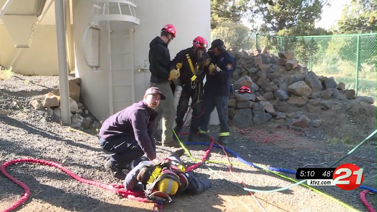 Bend Fire and Rescue trains for tight spaces - KTVZ